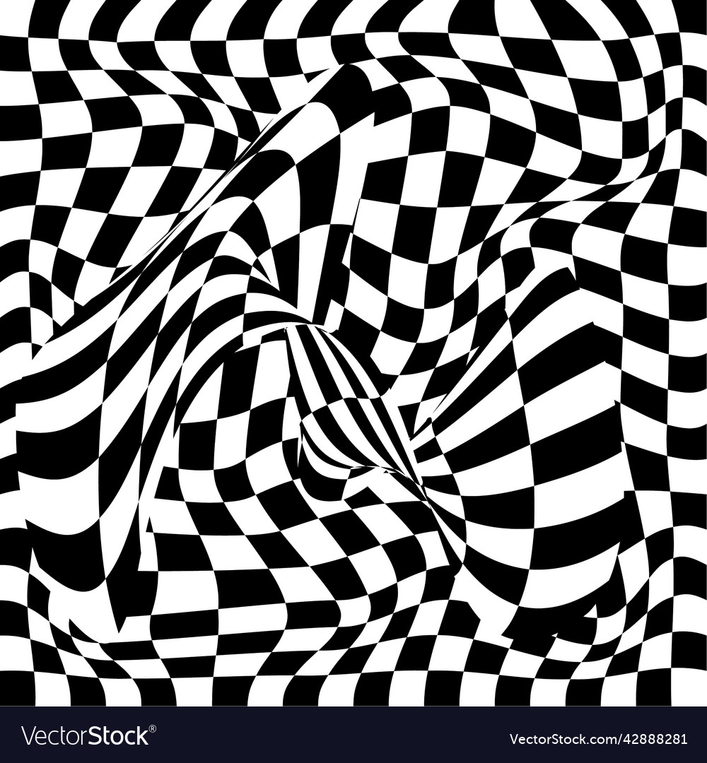 Distorted deformed grids Royalty Free Vector Image