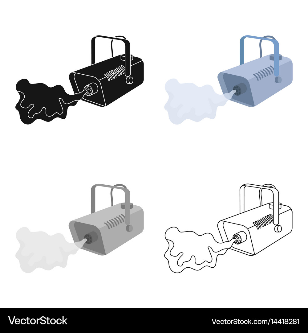 Fog machine icon in cartoon style isolated on Vector Image