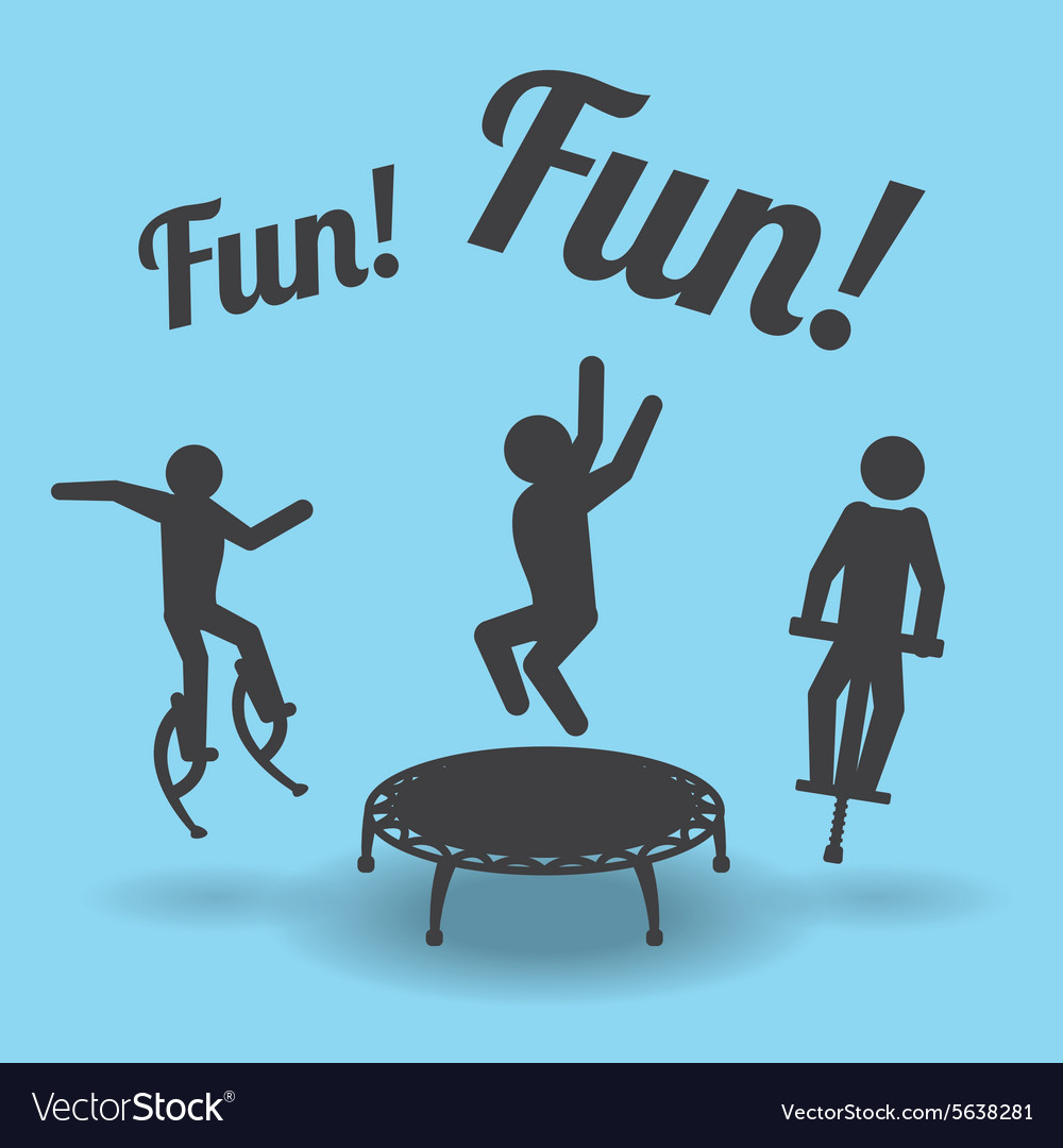 Jumping design Royalty Free Vector Image - VectorStock