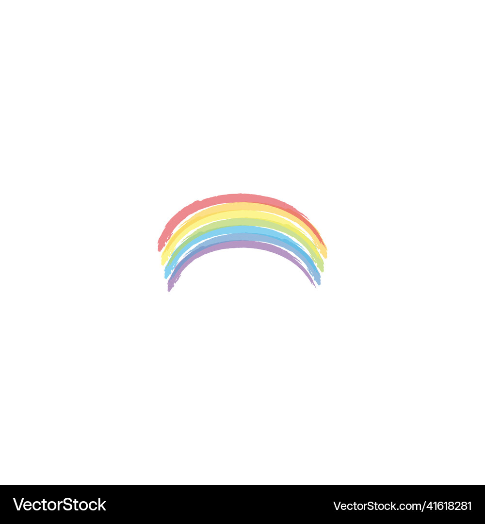 Rainbow icon logo design template Royalty Free Vector Image