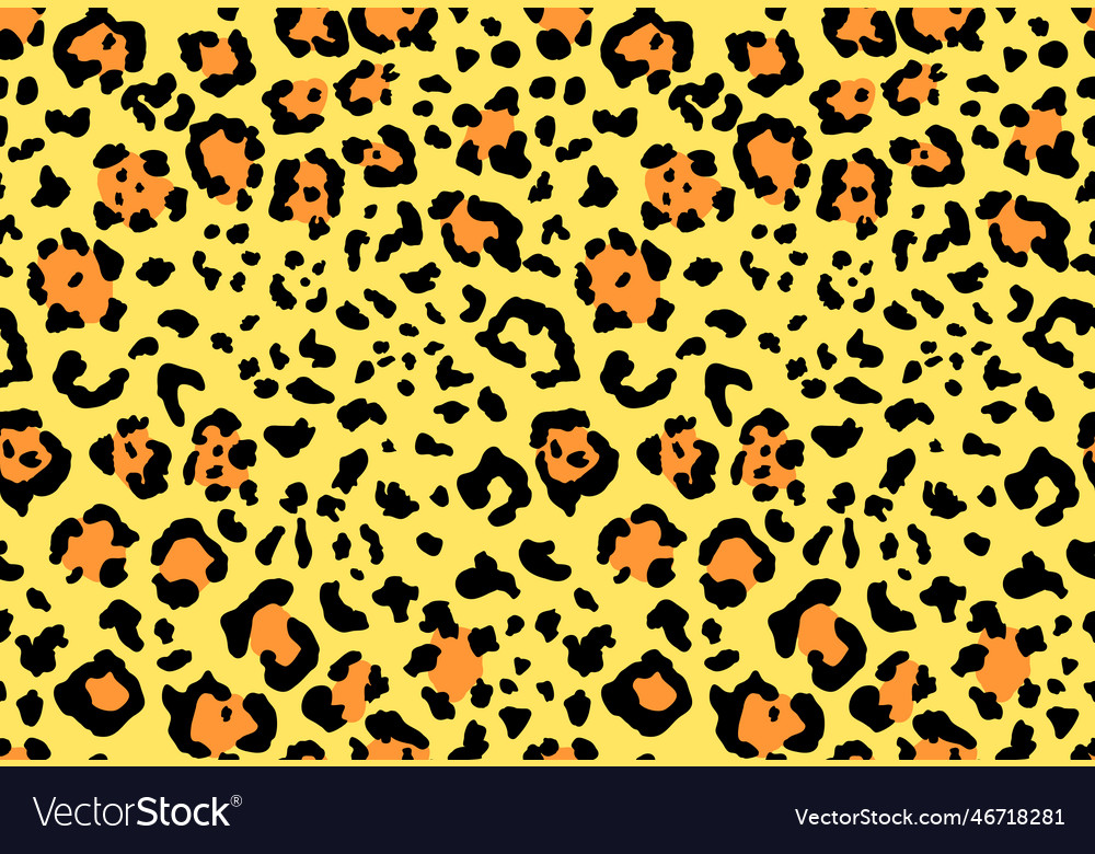 Seamless leopard fur pattern Royalty Free Vector Image