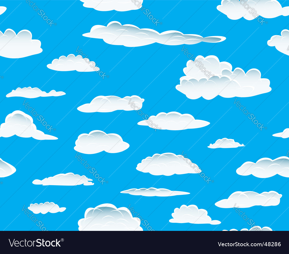 Clouds seamless Royalty Free Vector Image - VectorStock