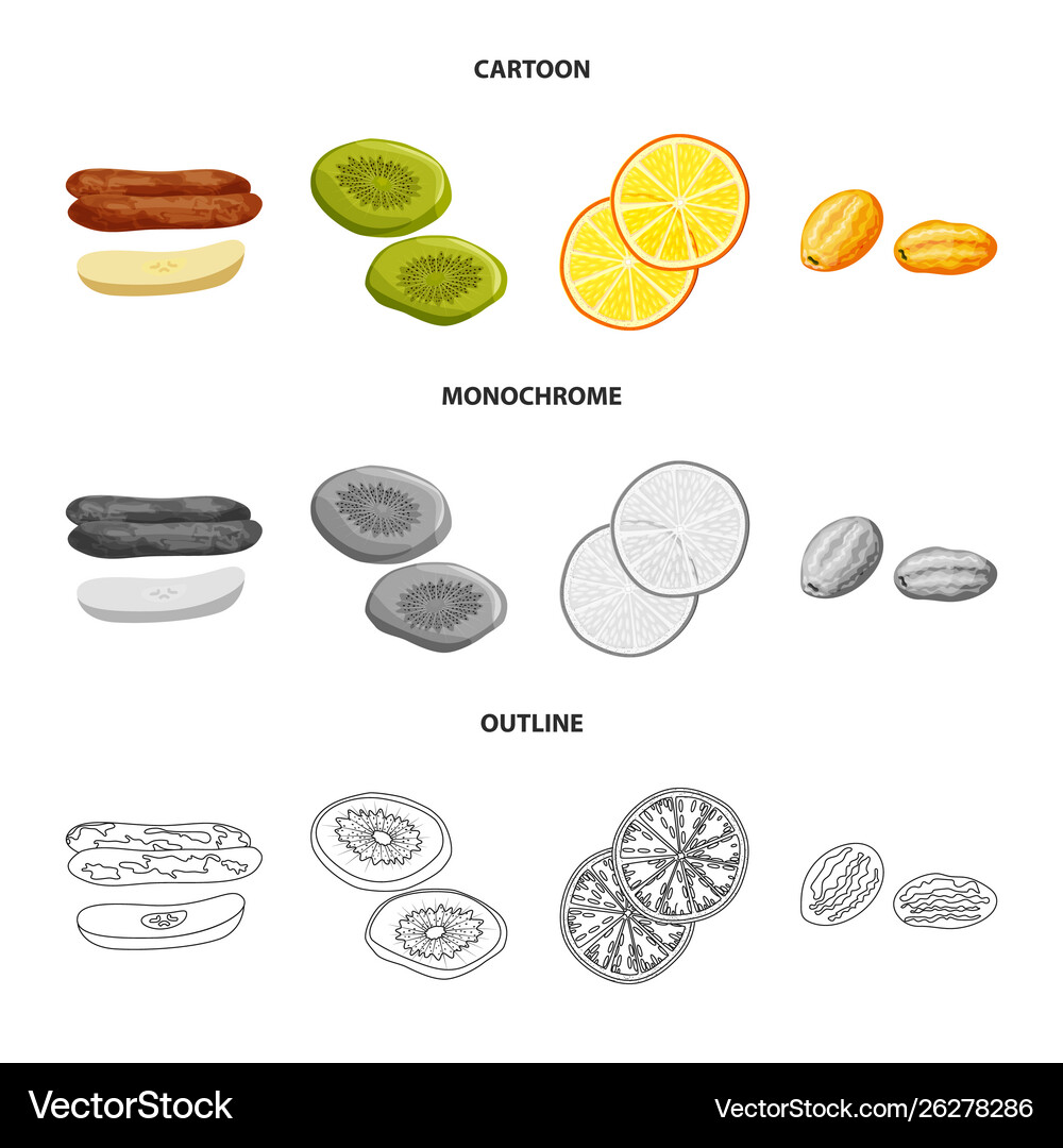 Design food and raw icon set Royalty Free Vector Image