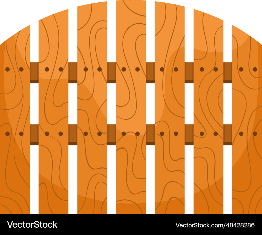 Field wooden fence Royalty Free Vector Image - VectorStock