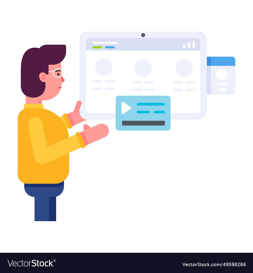 Frontend designer Royalty Free Vector Image - VectorStock