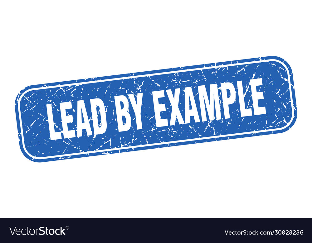 Lead example stamp square Royalty Free Vector Image