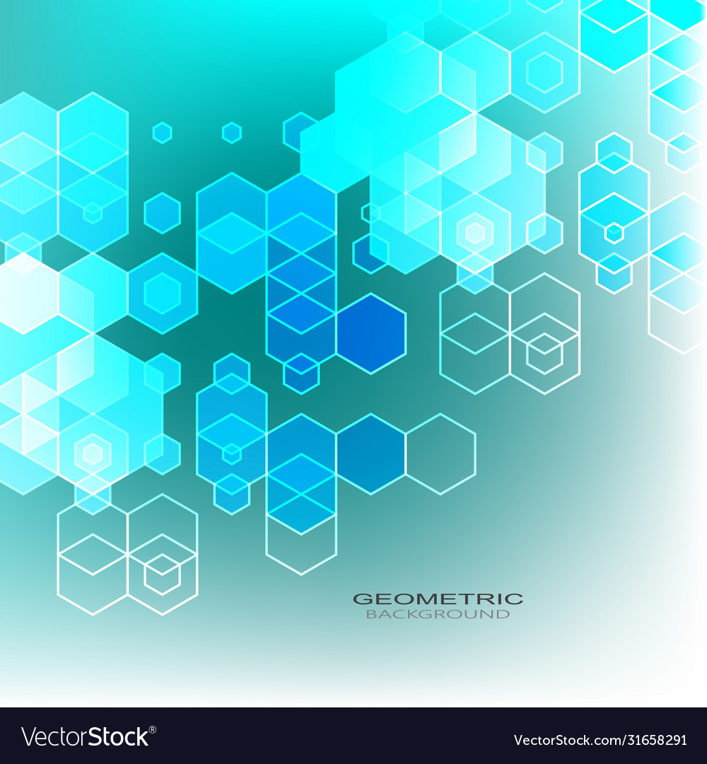 Abstract design hexagon background Royalty Free Vector Image