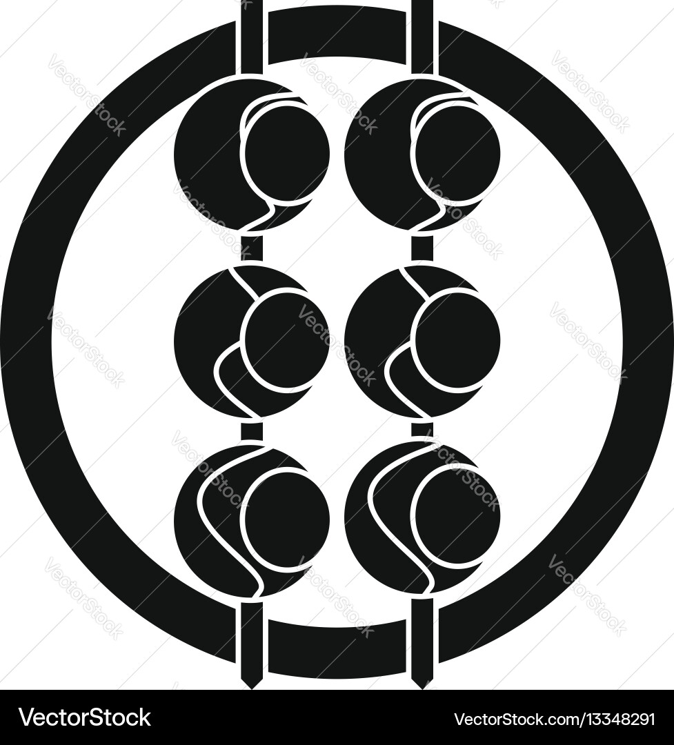Asian shashlik icon simple style Royalty Free Vector Image