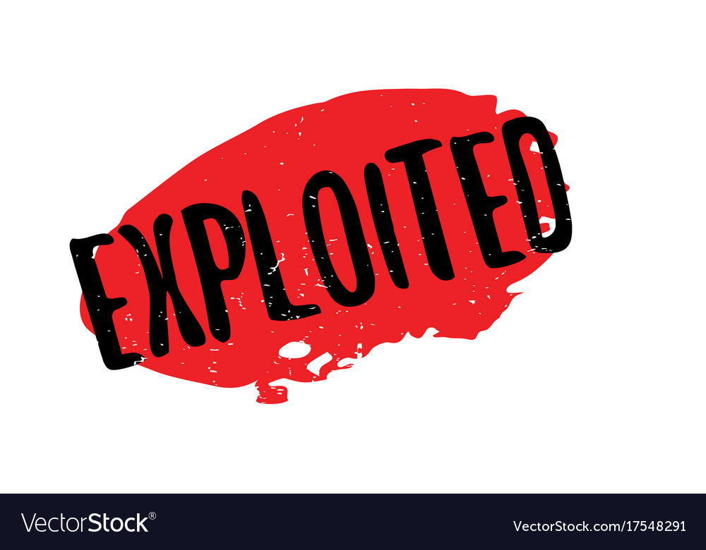 Exploited rubber stamp Royalty Free Vector Image