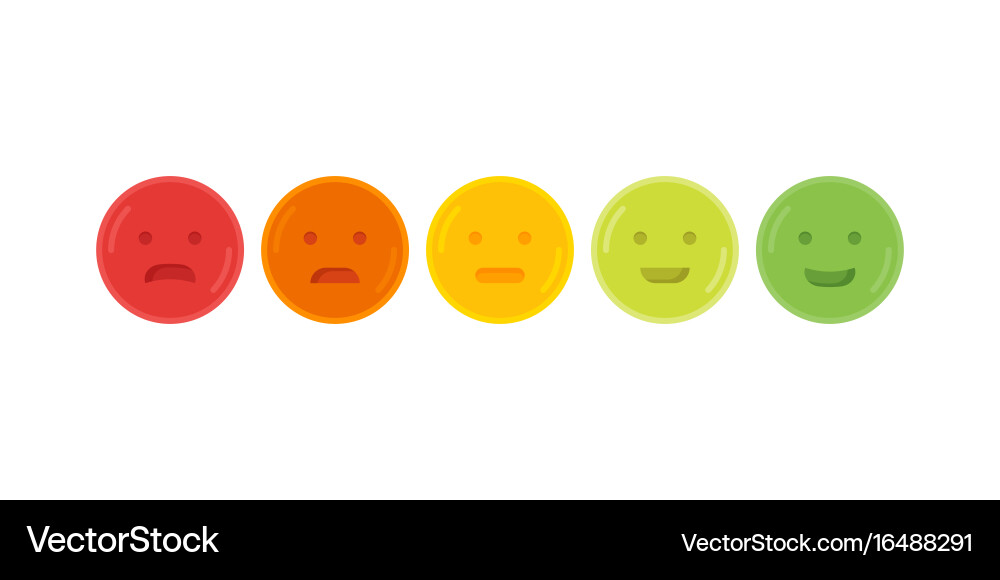 Feedback emoticon emoji smile icon Royalty Free Vector Image