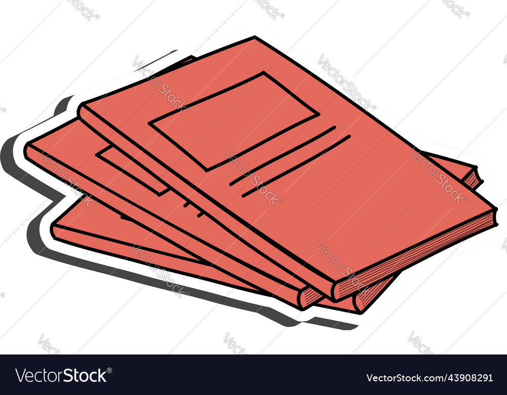 Notebook sticker Royalty Free Vector Image - VectorStock