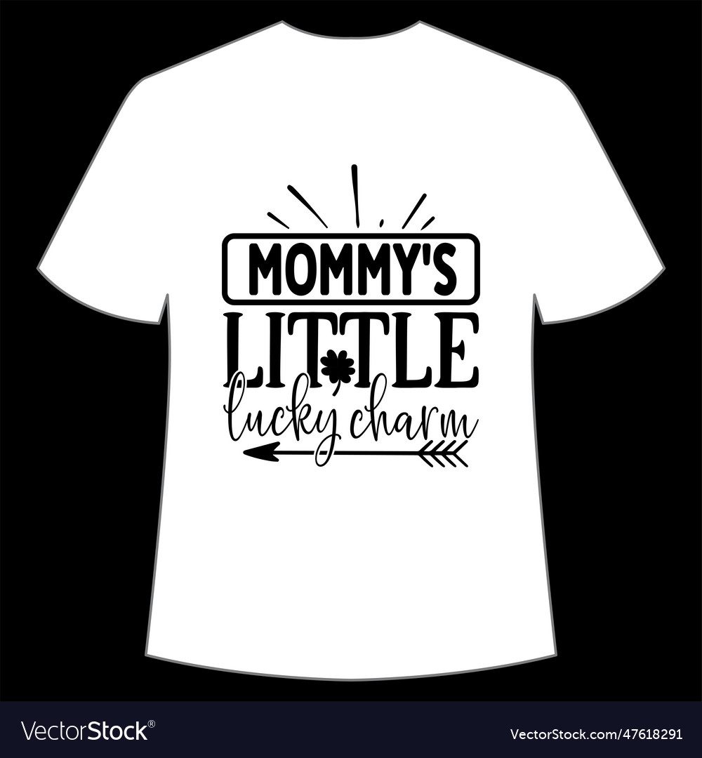 St patricks day shirt print template lucky charms Vector Image