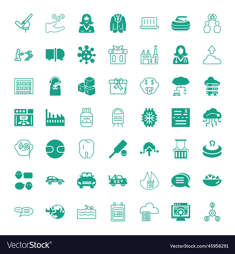 Stroke icons Royalty Free Vector Image - VectorStock