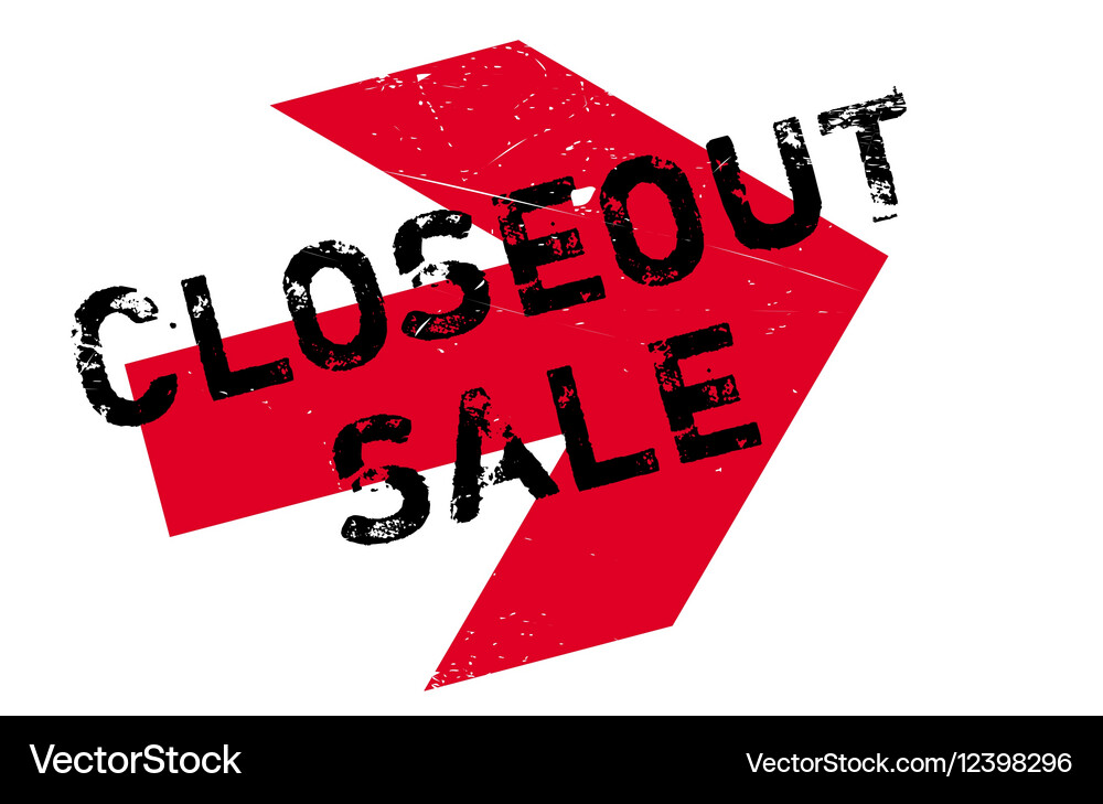 Closeout sale stamp Royalty Free Vector Image - VectorStock