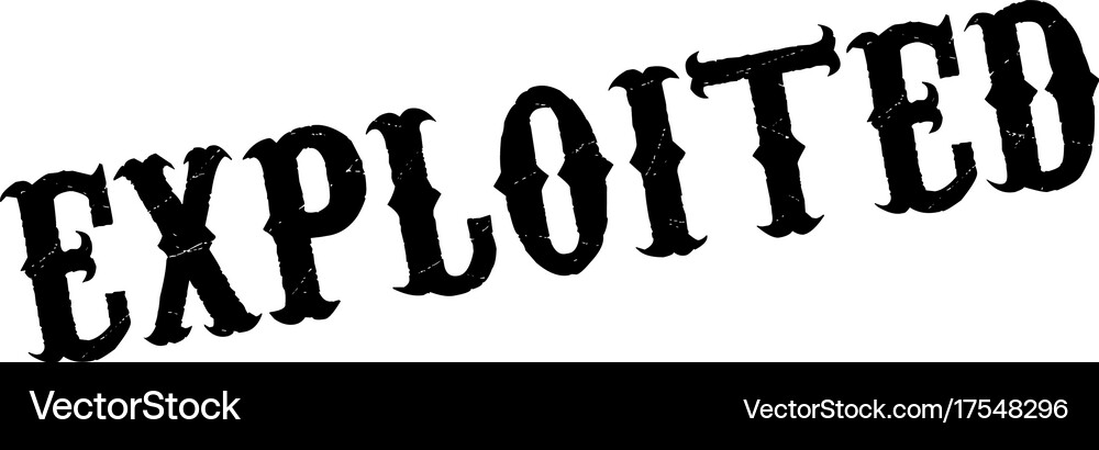 Exploited rubber stamp Royalty Free Vector Image