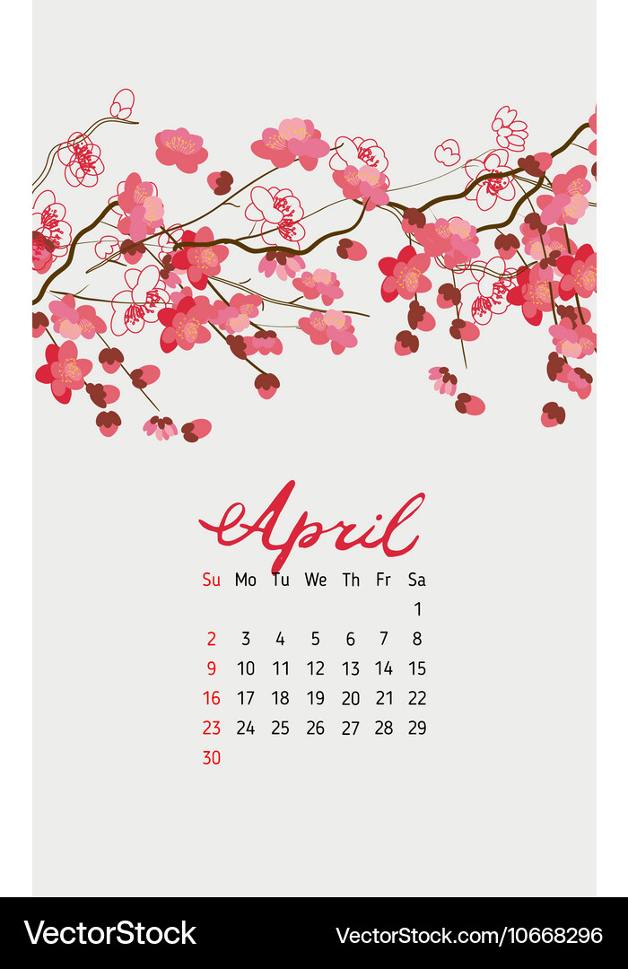 Vintage floral calendar 2017 Royalty Free Vector Image