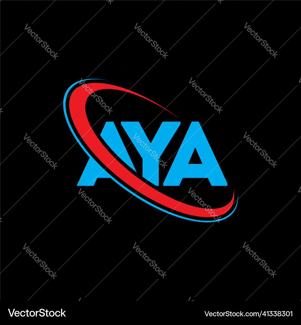 Aya logo letter letter logo design Royalty Free Vector Image