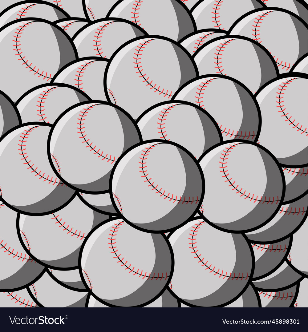 Baseball pattern Royalty Free Vector Image - VectorStock