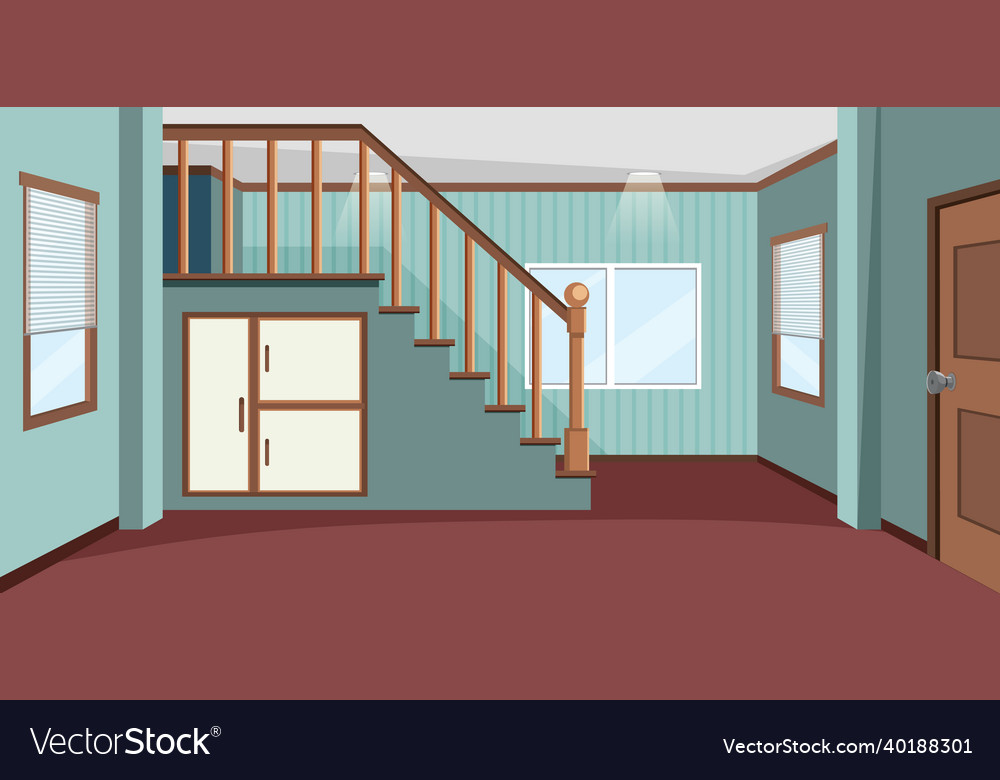 Empty room interior design Royalty Free Vector Image