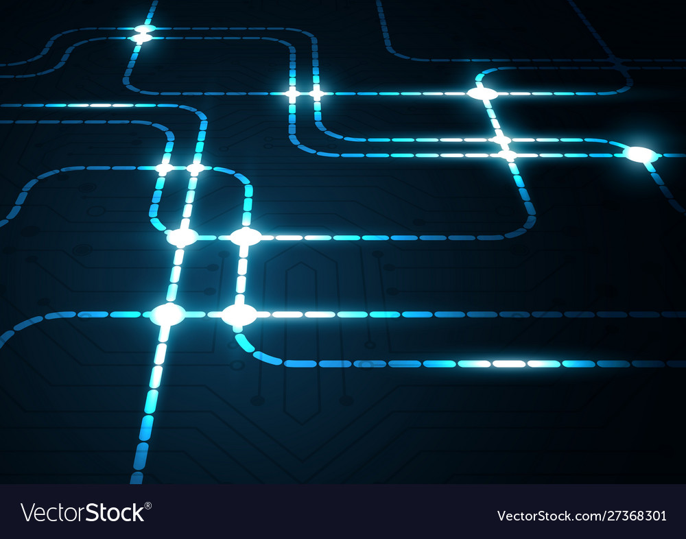 High tech technology geometric Royalty Free Vector Image
