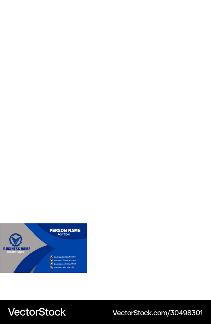 Multi color blue business cards design Royalty Free Vector