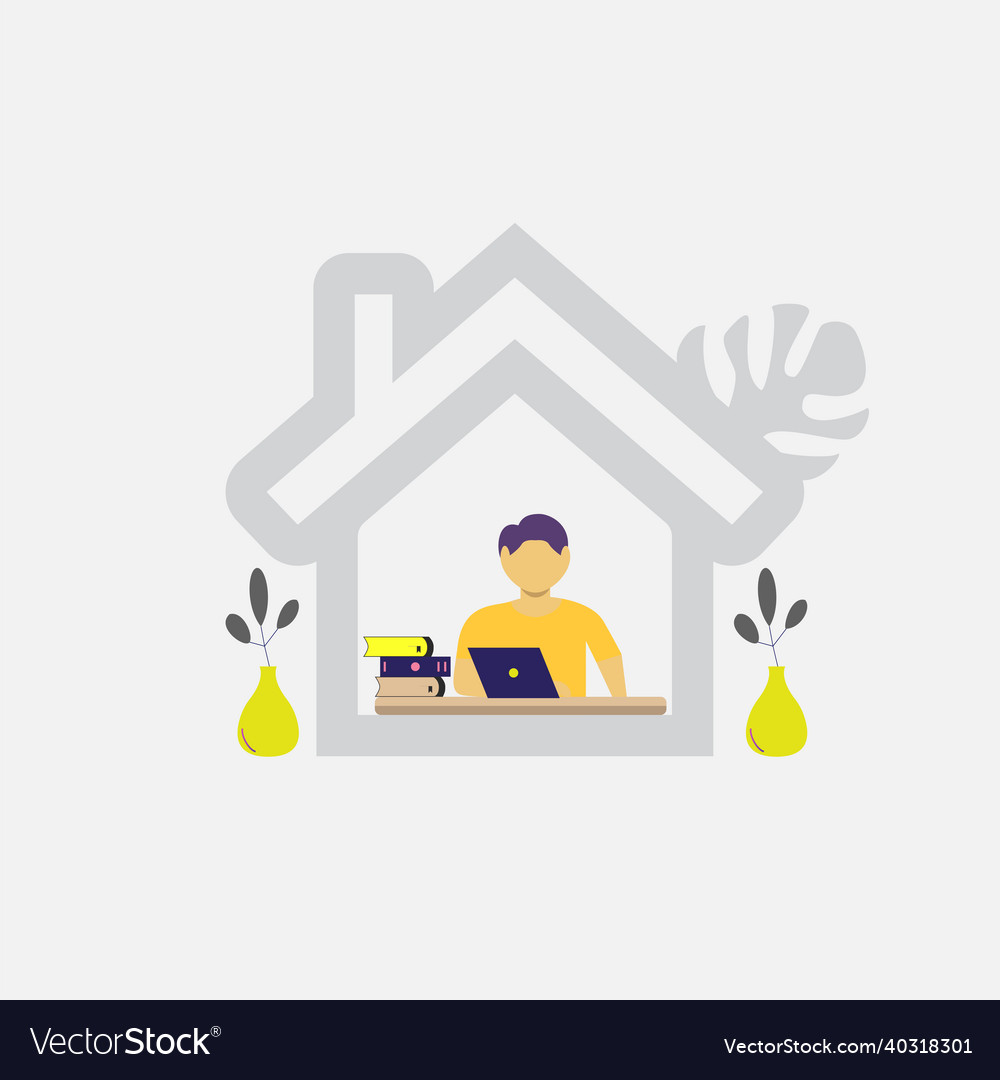 Studying Royalty Free Vector Image - VectorStock
