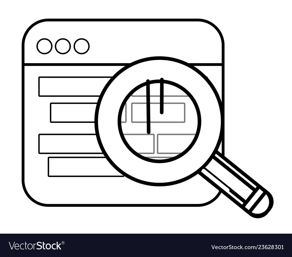 Technology computer window cartoon Royalty Free Vector Image