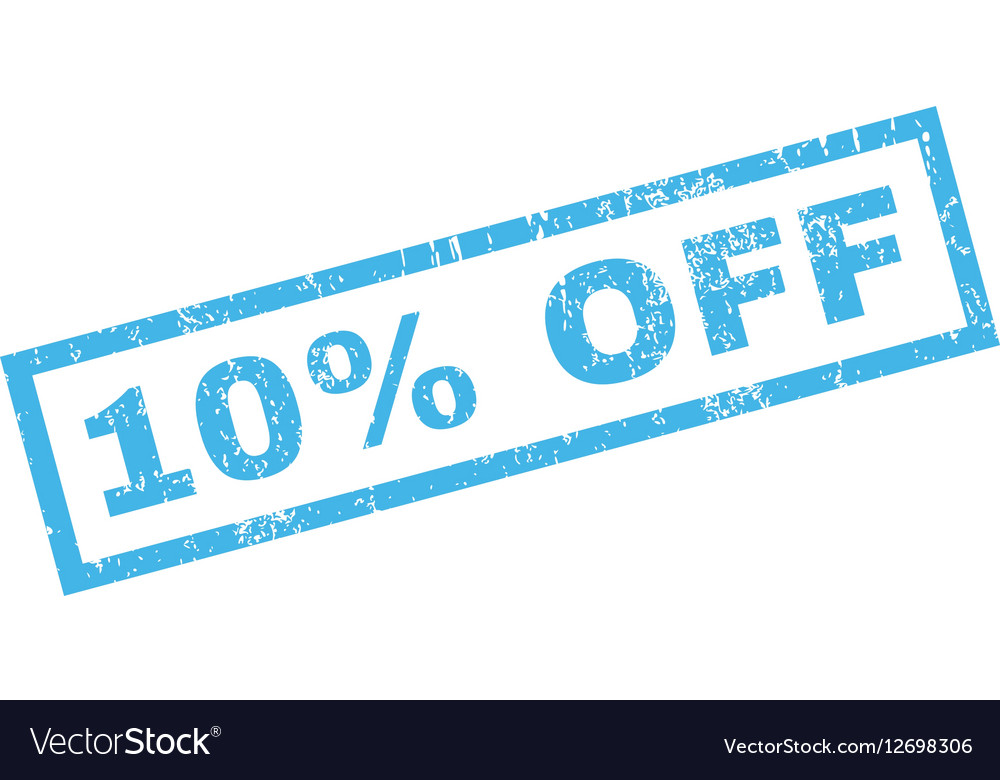 10 percent off rubber stamp Royalty Free Vector Image 10 percent off rubber stamp Royalty Free Vector Image
