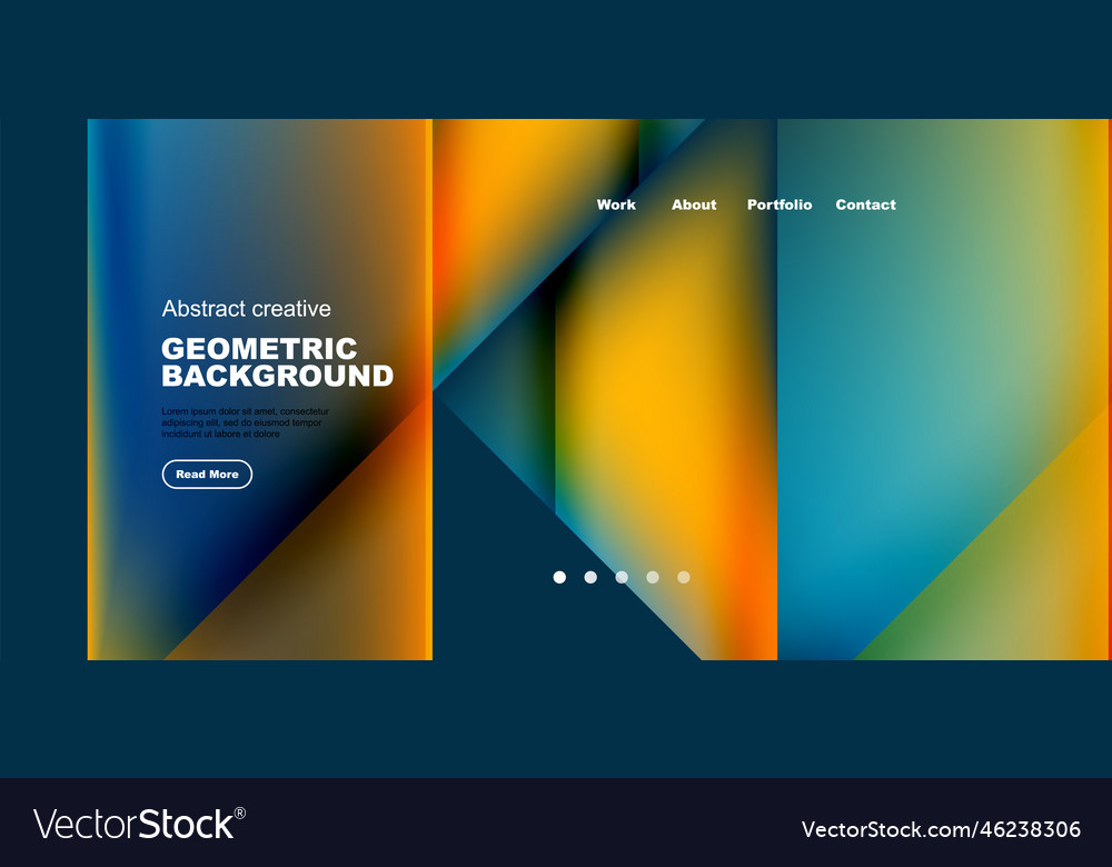 Dynamic triangle design with fluid gradient colors