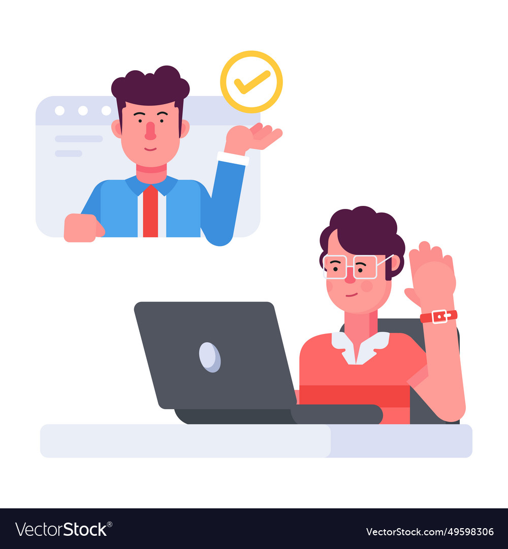 Online client Royalty Free Vector Image - VectorStock