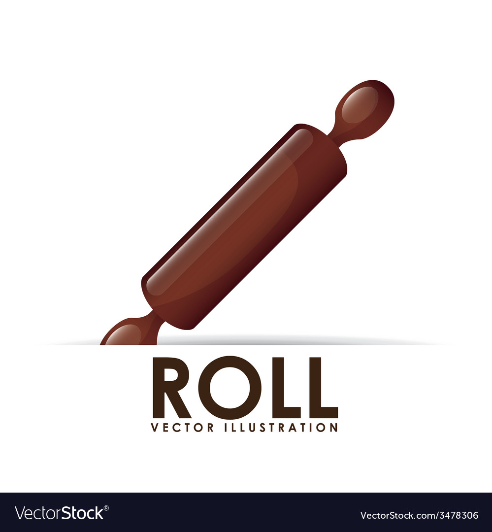 Roll design Royalty Free Vector Image - VectorStock
