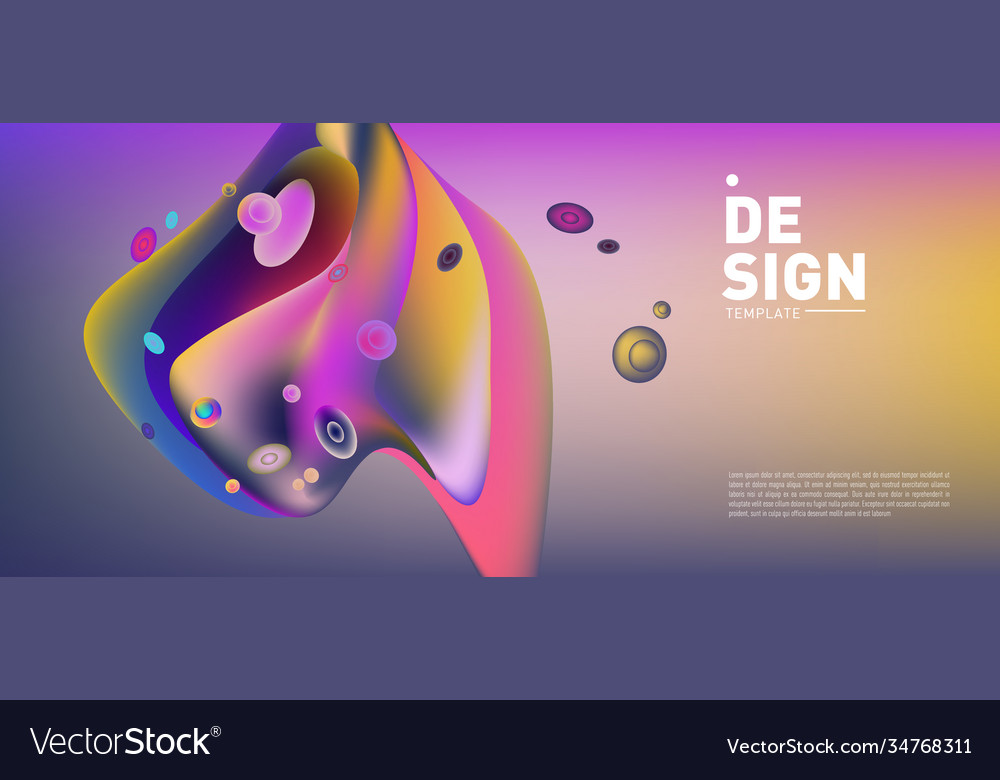 Creative geometric wallpaper trendy gradient Vector Image
