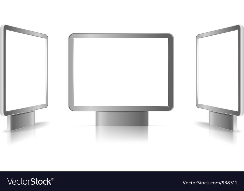 Display panels Royalty Free Vector Image - VectorStock