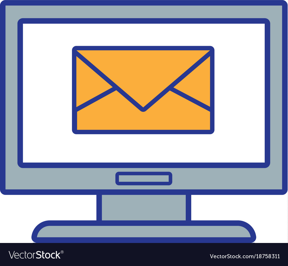 Isolated computer design Royalty Free Vector Image