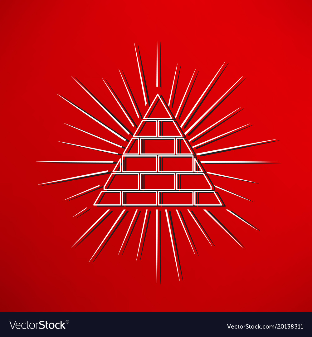 Pyramid Royalty Free Vector Image - VectorStock