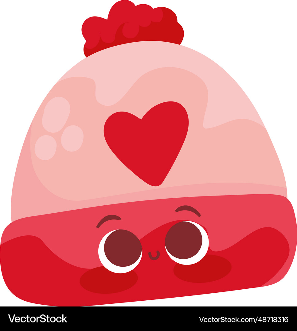 Autumn kawaii cap Royalty Free Vector Image - VectorStock