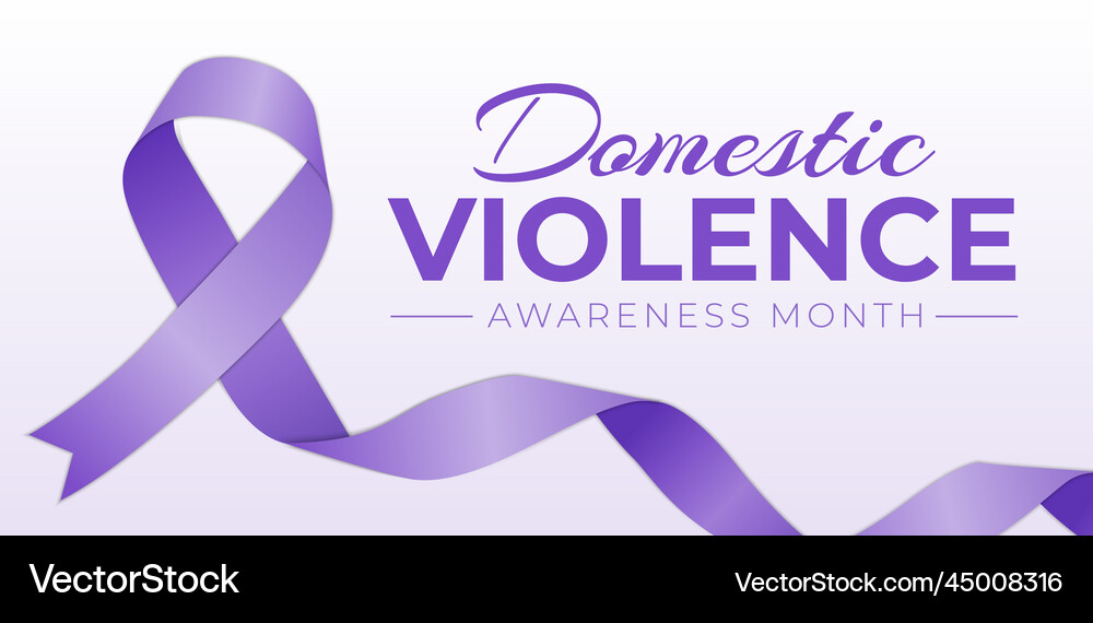 Domestic violence awareness month background Vector Image