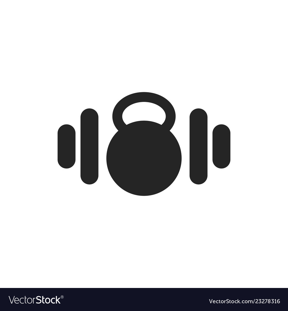 Dumbbell gym graphic icon design template Vector Image