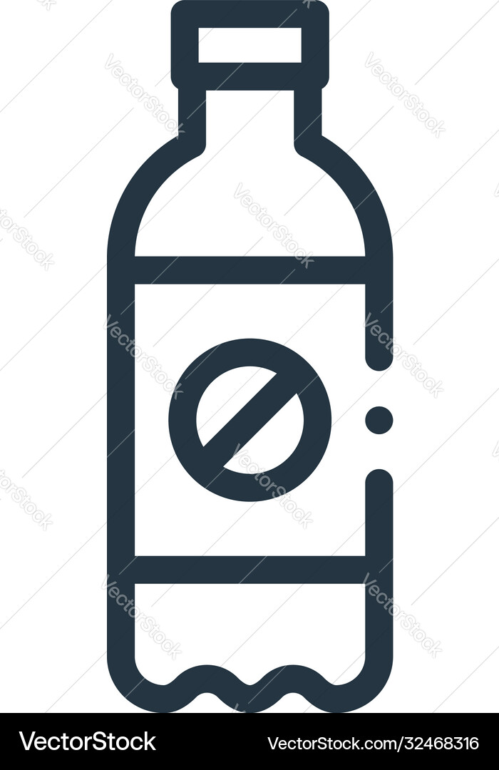 Soda bottle icon isolated on white background Vector Image