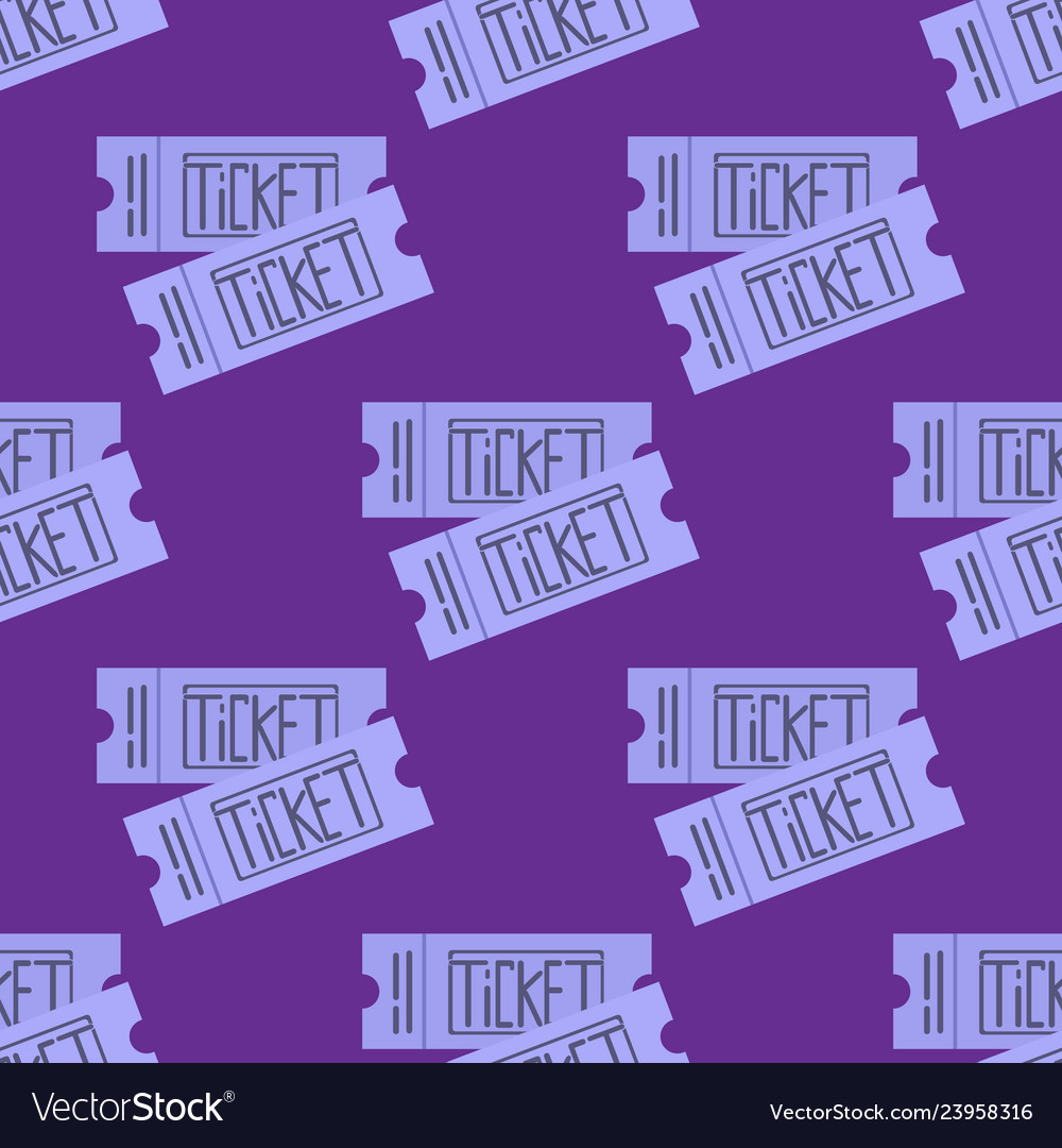 Ticket seamless pattern Royalty Free Vector Image