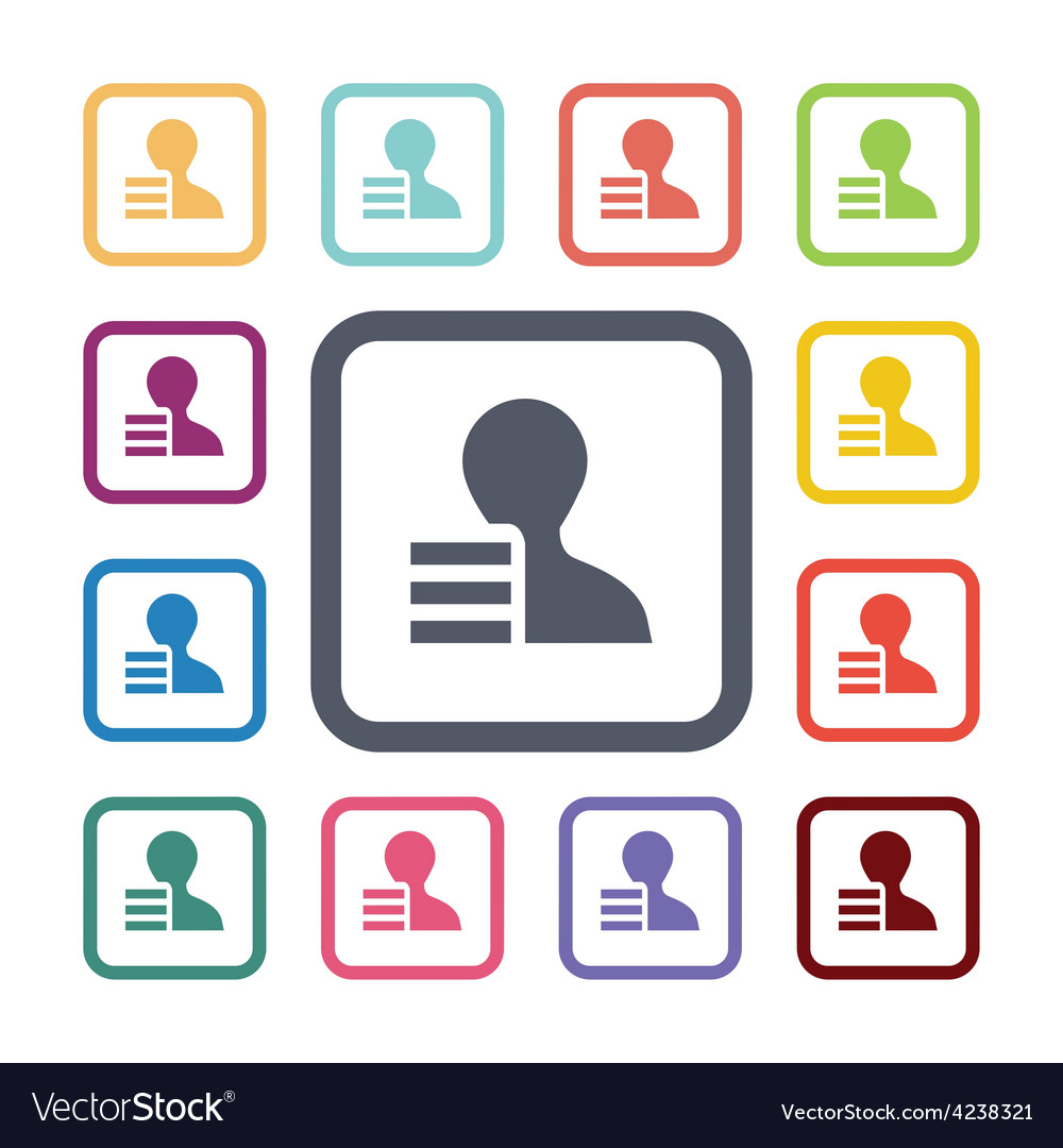 Application flat icons set Royalty Free Vector Image