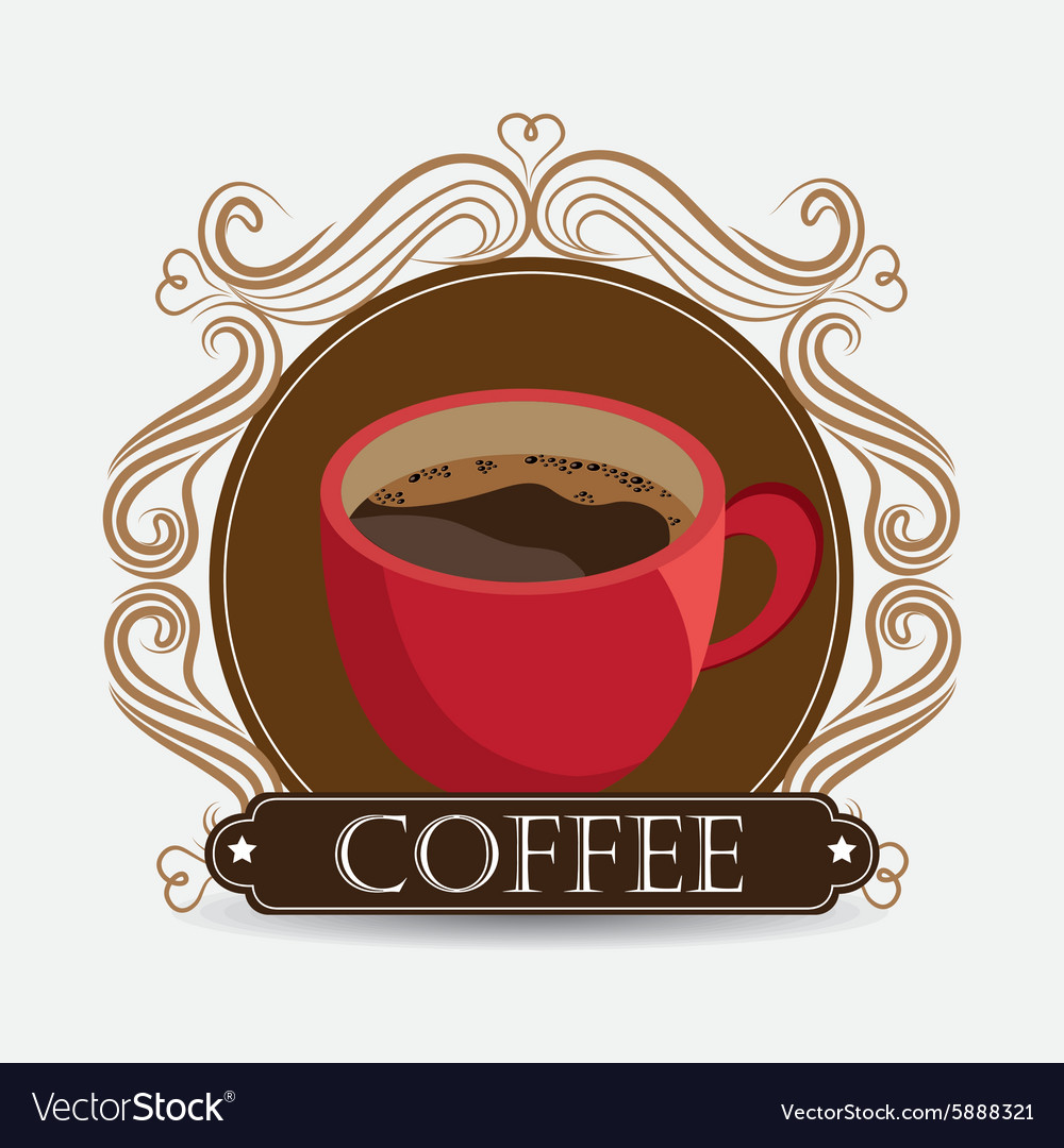Coffee drink design Royalty Free Vector Image - VectorStock