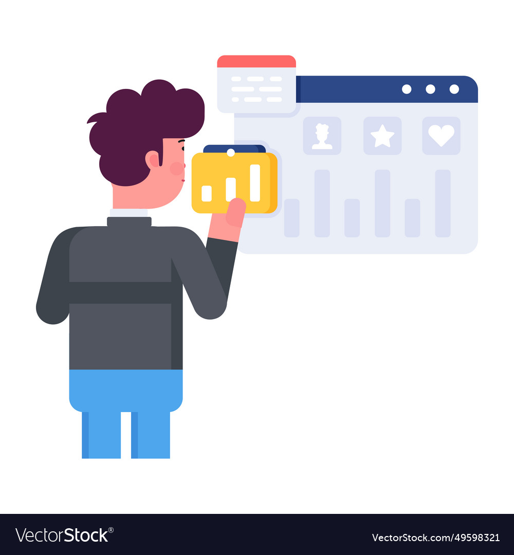 Dashboard designer Royalty Free Vector Image - VectorStock