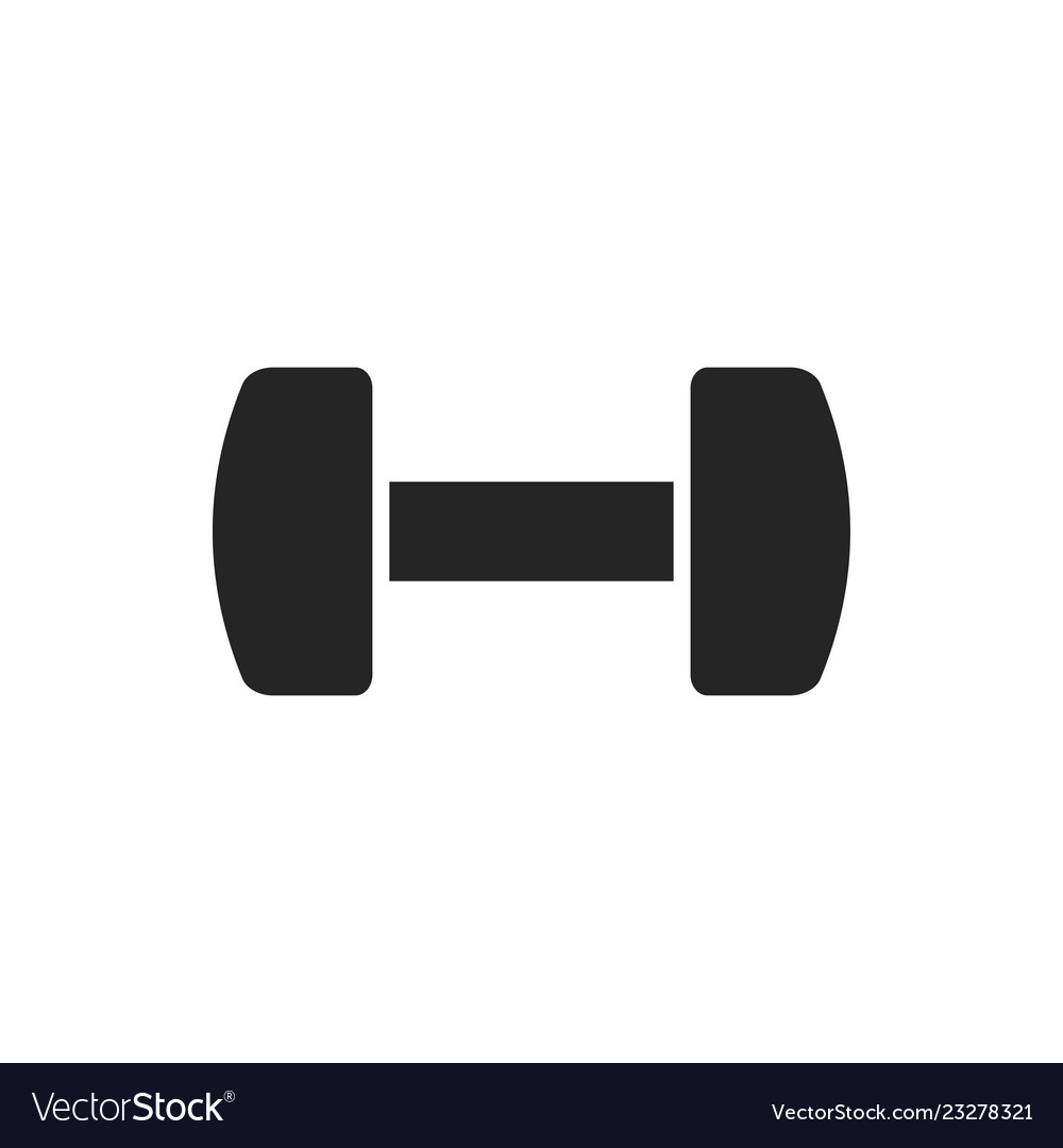 Dumbbell gym graphic icon design template Vector Image