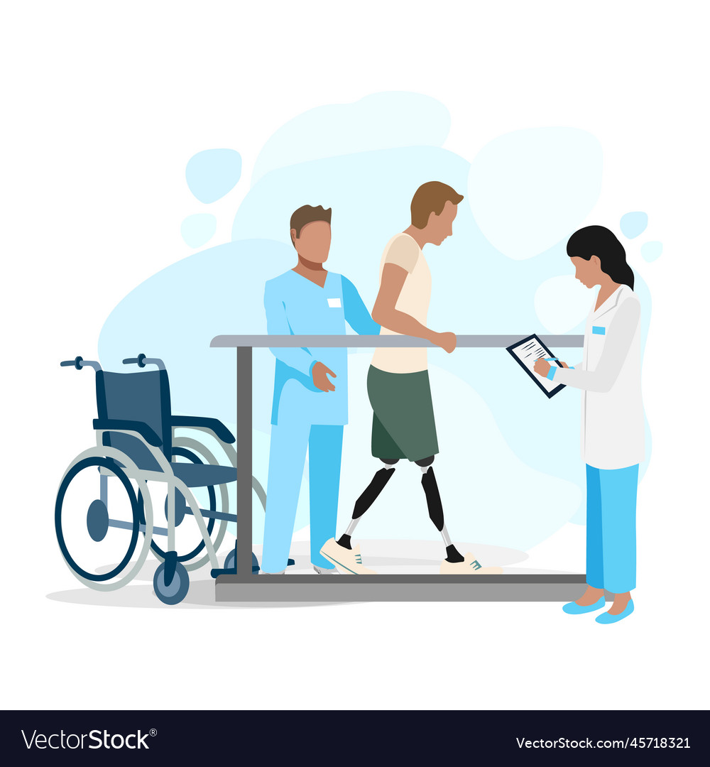 Limb prosthetics Royalty Free Vector Image - VectorStock