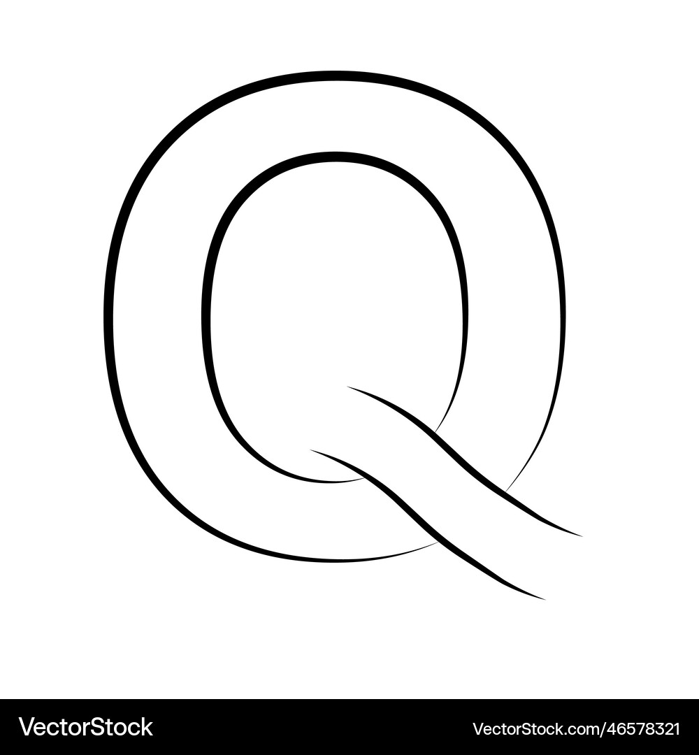 Logo letter q icon axis alphabet logotype q emblem