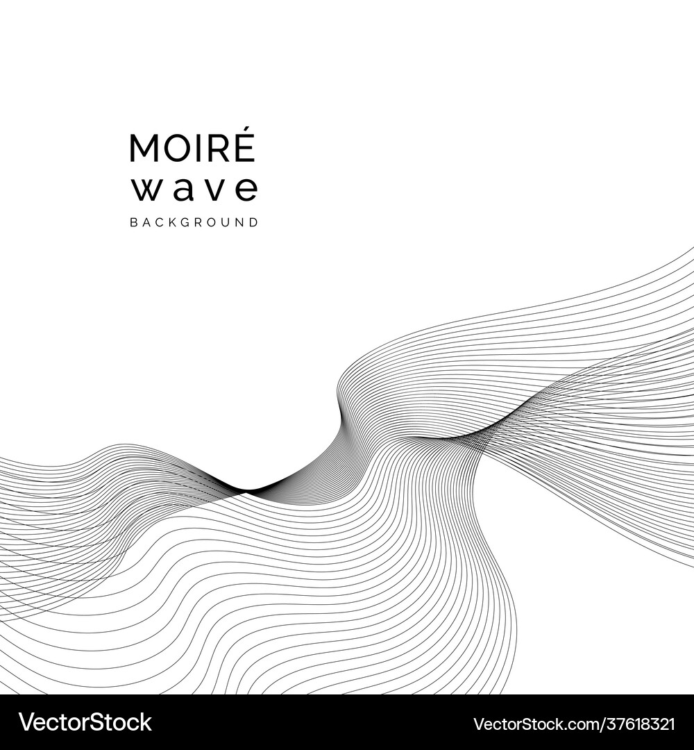 Moir pattern background Royalty Free Vector Image