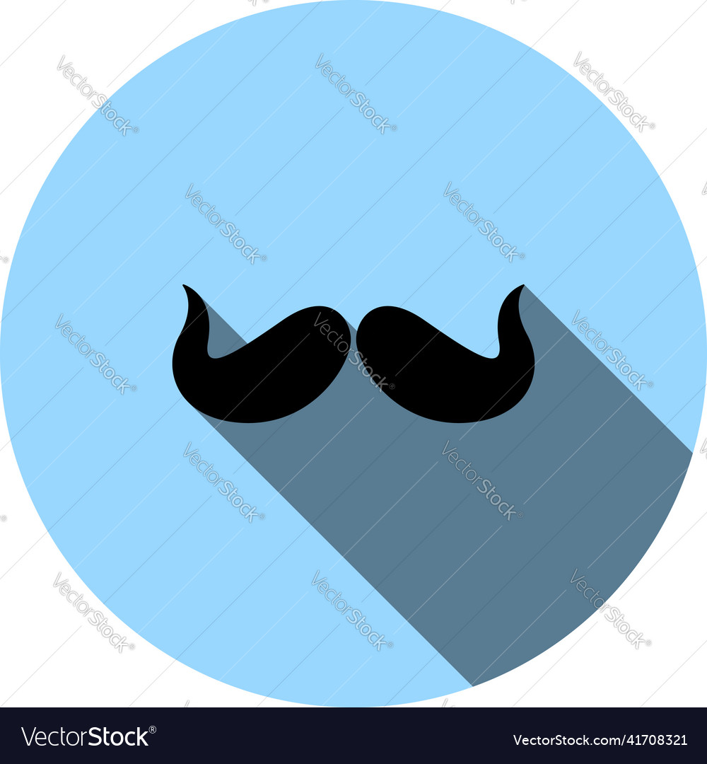Poirot mustache icon Royalty Free Vector Image