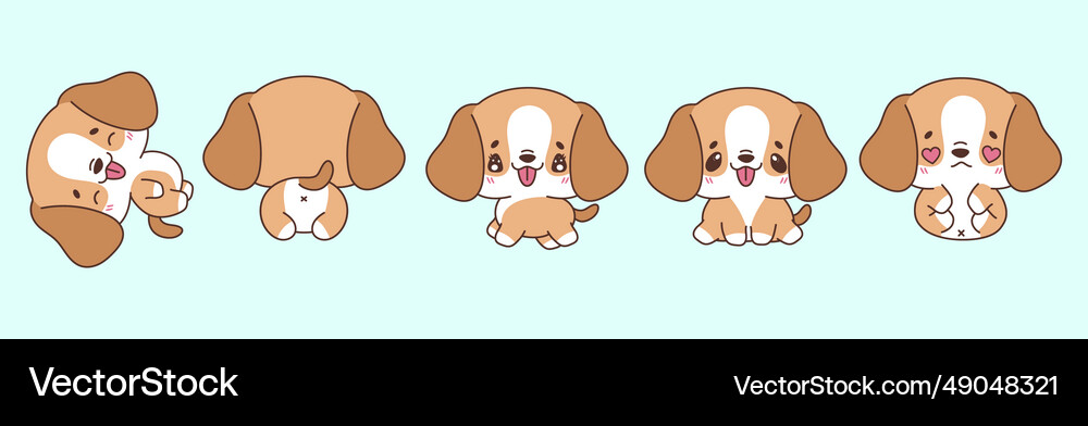 Set of cartoon pet Royalty Free Vector Image - VectorStock