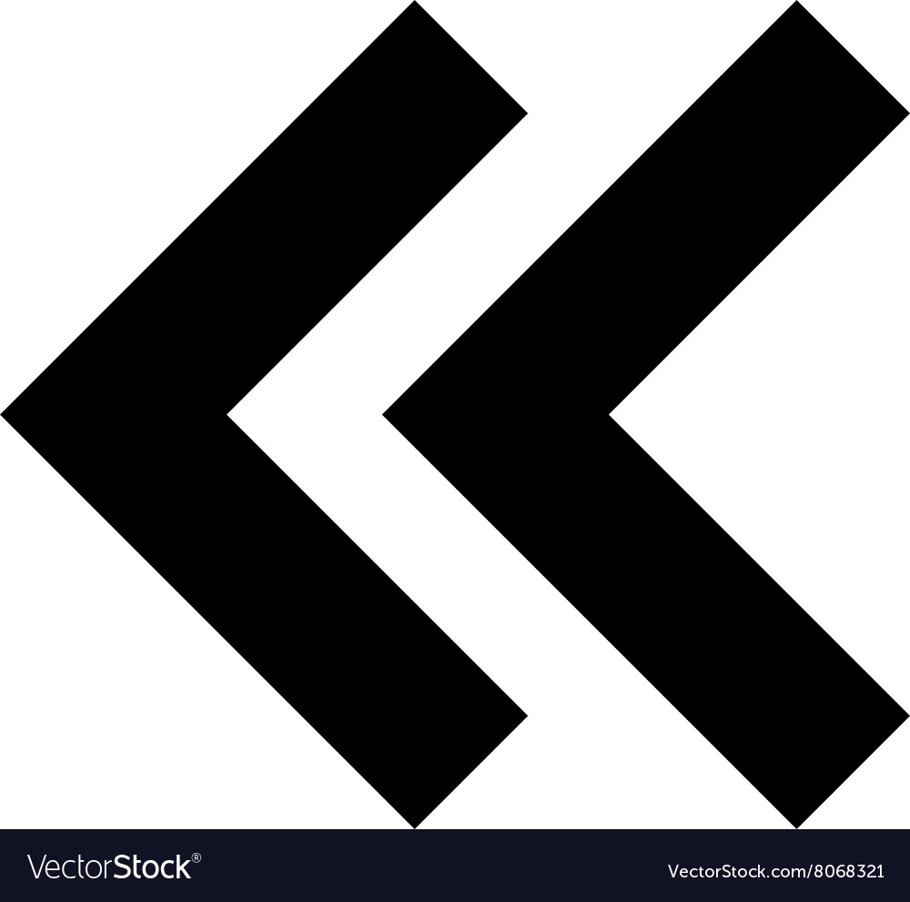 Shift left flat icon Royalty Free Vector Image